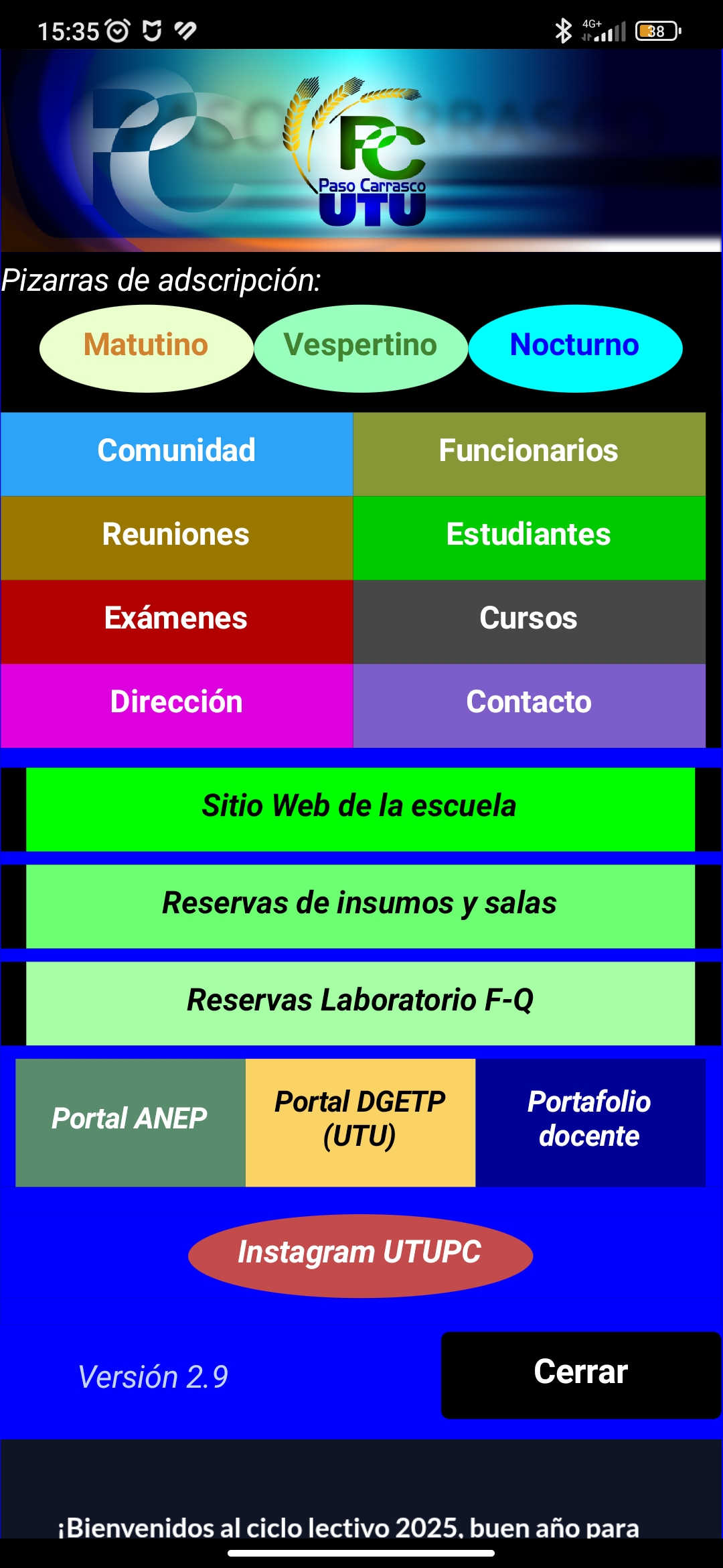 App – Escuela Técnica Paso Carrasco – UTU